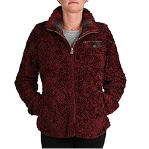 Pendleton | Jackets & Coats | Pendleton Woolen Mills Burgundy Zip Up ...
